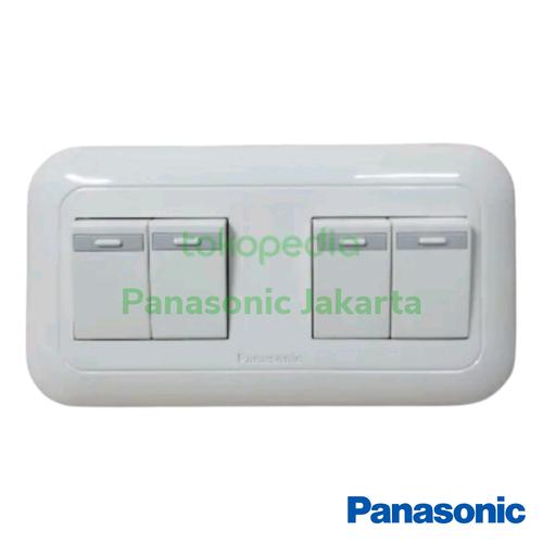 Jual Panasonic Saklar Seri + Seri 4 Gang WEJ5531 Wide Series - Jakarta ...