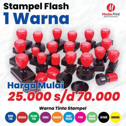 Jual STEMPEL WARNA FLASH | STEMPEL UKURAN STANDARD TERMURAH | 1 WARNA ...