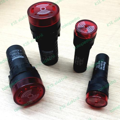 Jual pilot lamp buzzer led 22mm 220vac/20ma KEDIP type AD22-MD22 ...