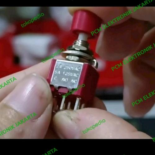 Jual saklar switch push on togle toggle 6p 6pin 6 pin kaki 6kaki taiwan ...