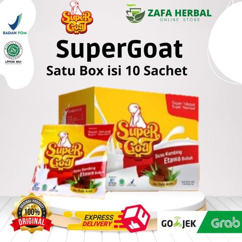 Jual SUPERGOAT Susu Kambing Etawa Bubuk Gula Aren isi 10 sachet Super ...