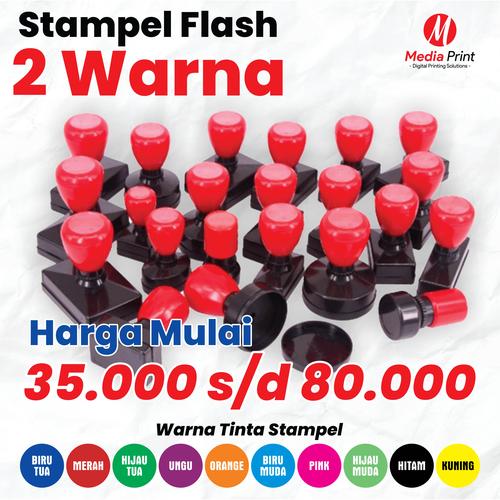 Jual STEMPEL WARNA FLASH | STEMPEL UKURAN STANDARD TERMURAH | 2 WARNA - Bulat Dia. 15mm - Kota ...