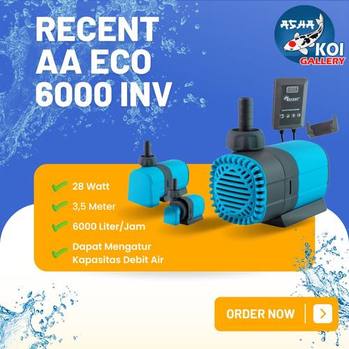 Jual Pompa Kolam Aquarium Celup RECENT AA ECO 6000 INVERTER - Jakarta ...