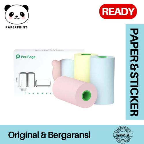 Jual PERIPAGE PAPER STICKER THERMAL Printer a6 57x30 58x30 paperang - 1 ...