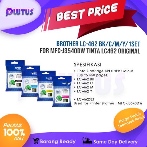 Jual Brother LC-462 BK/C/M/Y/1SET for MFC-J3540DW Tinta LC462 Original ...