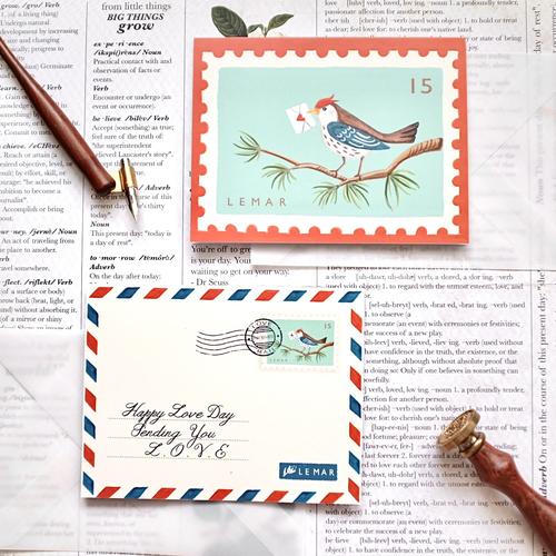 Jual LOVE MAIL GREETING CARD / Kartu Ucapan Valentine Happy Birthday ...