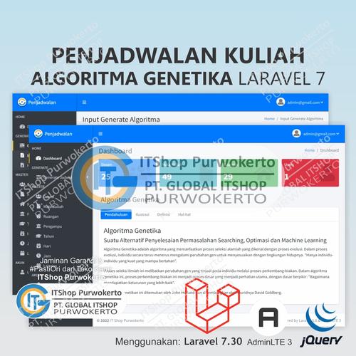 Jual Source Code Aplikasi Web Penjadwalan Kuliah Algoritma Genetika ...