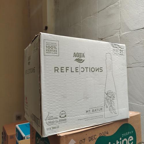 Jual Aqua Reflections 380ML Botol Kaca (isi 12bottles/dus) - Kota ...