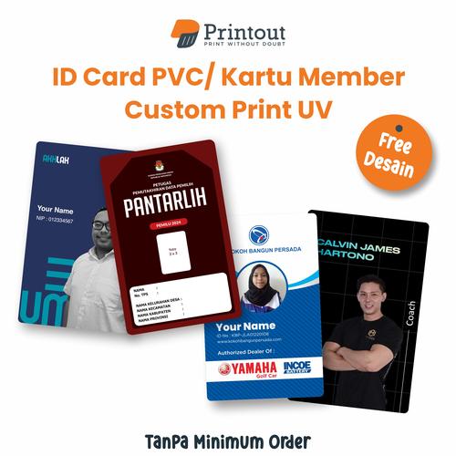 Jual Cetak Kartu Id Card Custom/Print Id Card /Custom Id Card PVC ...