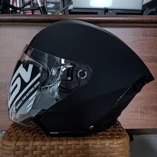 Jual HELM RSV WINDTAIL SOLID BLACK DOFF HALF FACE RSV WINDTAIL - Kab ...