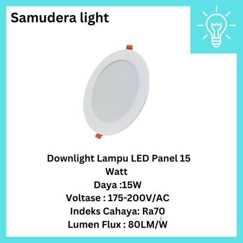 Jual Lampu Plafon LED Slim Downlight Lampu LED Panel 15 Watt - Kota ...