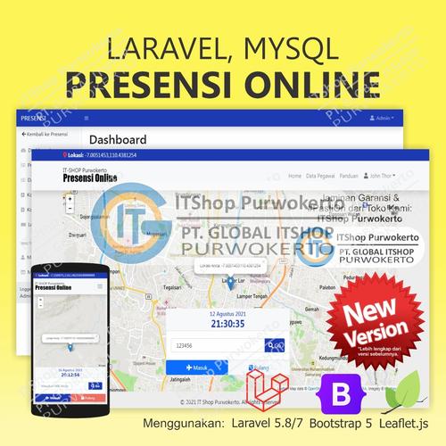Jual Source Code Aplikasi Web Presensi Online WFH WFO Dengan Laravel - Laravel 7 - Kab. Banyumas ...