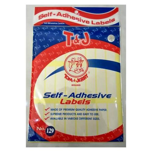 Jual Label T&J 129/Label TJ/Label Tom/Stiker Sticker Tom/Self Adhesive ...