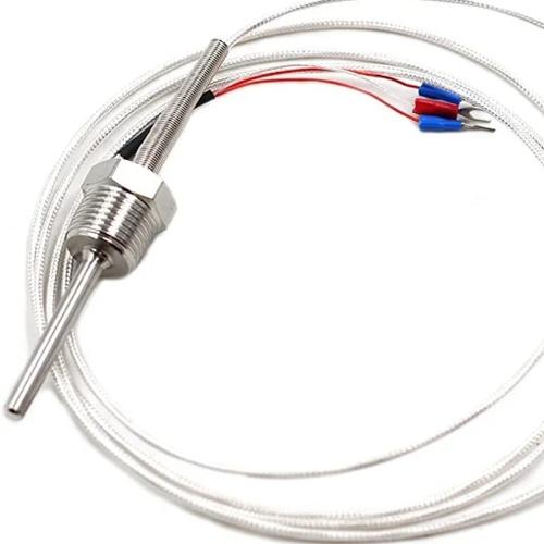 Jual RTD PT100 sensor suhu model kabel drat1/2" - 450 degC - Kab ...