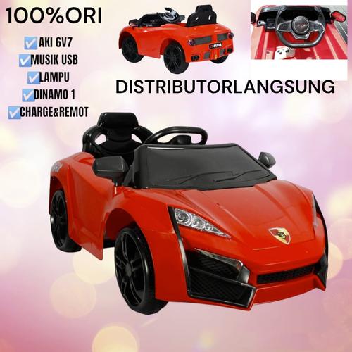 Promo Mainan mobil aki anak ferrary Versa sport mobilan anak aki musik ...