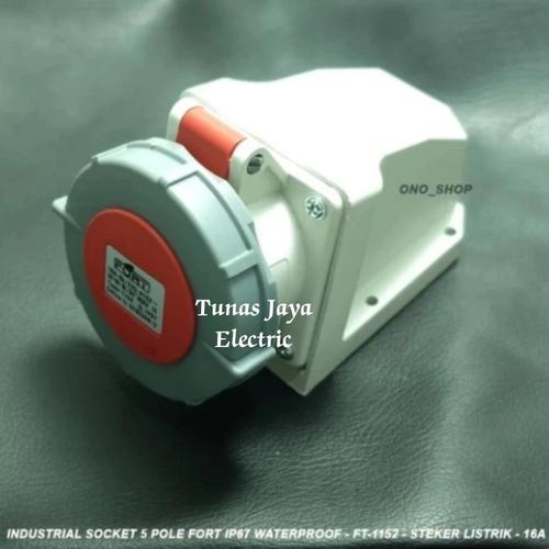 Jual Industrial Surface Wall Socket 16A 5Pole IP67 FORT - Kota Surabaya - Tunas Electric | Tokopedia