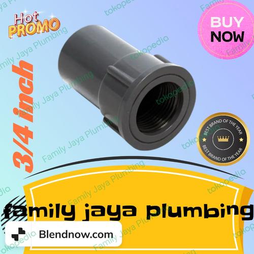 Jual Faucet Socket AW 3/4 inch Sambungan Pipa PVC Rucika AW - SDD ...