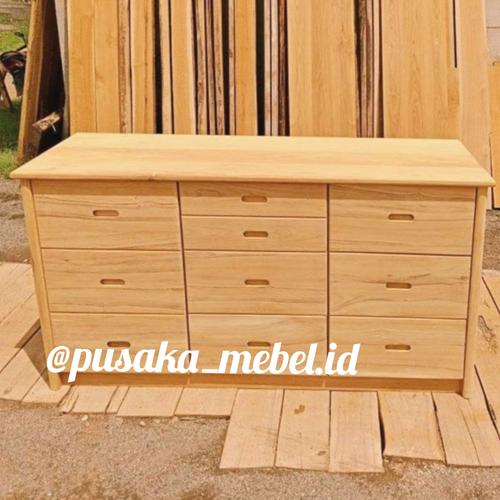 Jual buffet cabinet drawer minimalis kayu jati, bufet laci minimalis ...