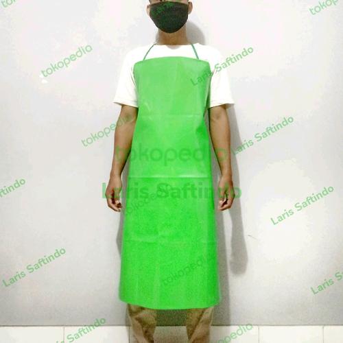 Jual APRON DADA/CELEMEK PVC/PANJANG 100CM-WARNA HIJAU/KUNING/BIRU ...