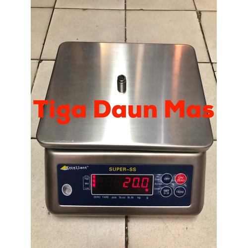 Jual Timbangan meja anti air / Timbangan water proof Excellent Super SS - 3 kg - Jakarta Barat ...