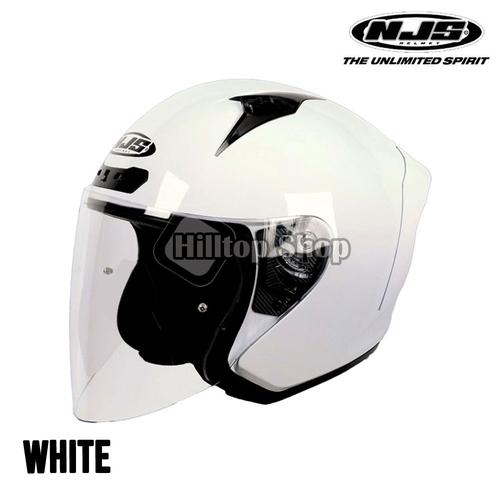 Jual Helm NJS Kronoz Solid Helm Half Face - Silver Steel, L - Kota ...
