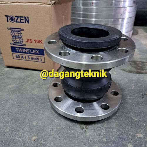 Jual Rubber Flexible Joint Twinflex TOZEN 3 inch PN 16 SS 304 / DN 80 ...