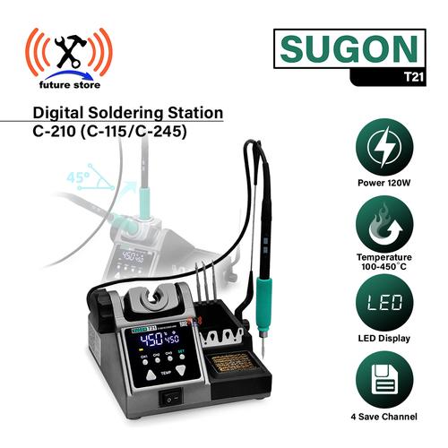 Promo SUGON T21 Digital Soldering Station With 4 Save Channel - Solder ...