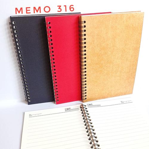Jual MEMO 316, notesbook tulis a4 spiral jilid, buku custom polos ...