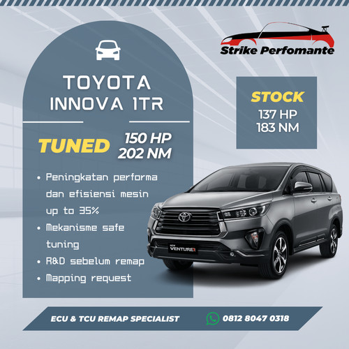 Jual Remap ECU Toyota Innova Bensin 1TR Reborn Venturer - Stage 2 ...