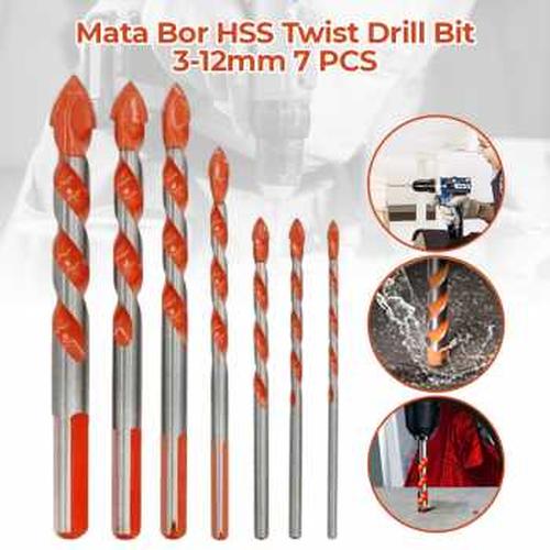 Promo Mata Bor Drill Set Multi Purpose Bor Besi Beton Kayu Multifungsi ...