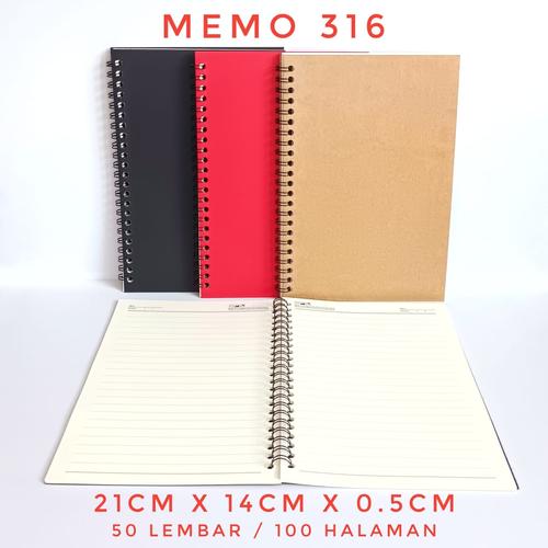 Jual Buku Memo 316 notesbook buku tulis a5 custom buku souvenir promosi ...