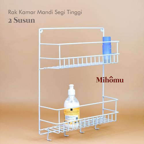 Jual RAK SABUN GANTUNG KAMAR MANDI SEGI SUSUN 2 TINGGI KAWAT ANTI KARAT ...