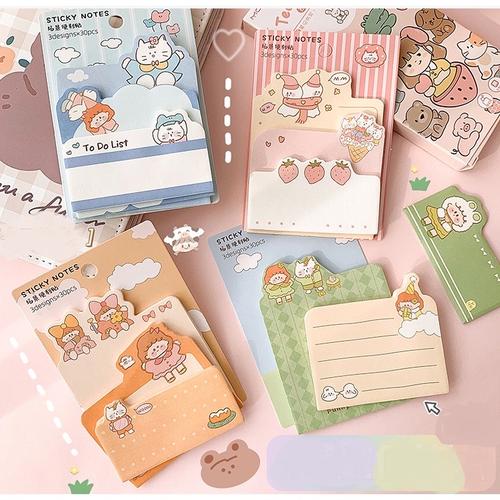 Jual 90 Lembar Sticky Note Memo Notes Paper Notepad Cute Japan Style ...