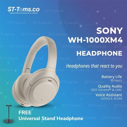 Promo Sony WH 1000XM4 WH-1000XM4 WH1000XM4 Noise Cancelling Headphone ...