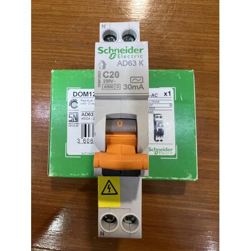 Jual ELCB RCBO Slim Domae Schneider 1P 20A 30MA Original New - Jakarta ...
