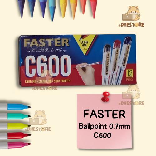 Jual Pena Faster c600 Hitam | pulpen Faster | Ballpoint Faster - Kota ...