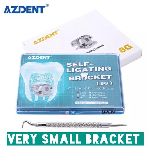 Jual AZDENT 8G very small DAMON Q STYLE Metal self ligating bracket ...