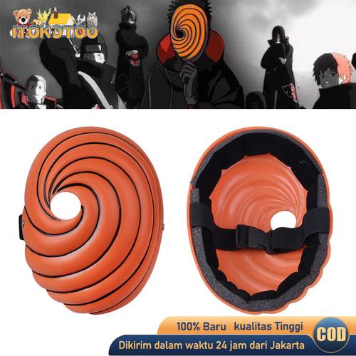 Jual Obito Mask Japanese Topeng Obito Kostum Cosplay Naruto Uchiha ...