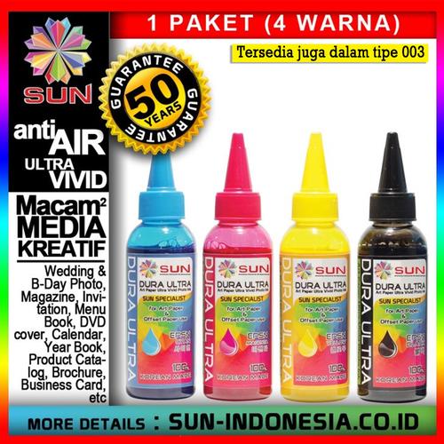 Jual SUN Tinta Art Paper Epson DURA ULTRA INK 100 ml (1 Set 4 Warna ...