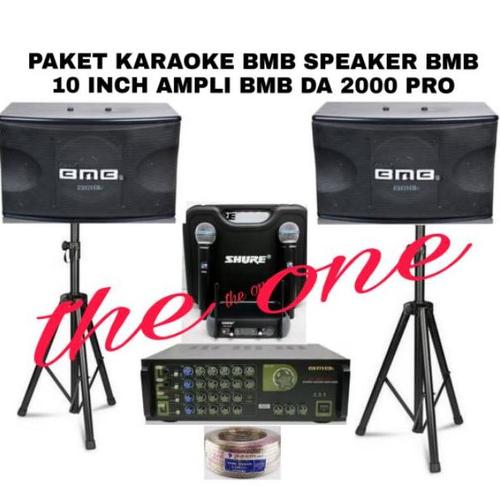 Jual PAKET SOUND SYSTEM KARAOKE SPEAKER BMB 10IN AMPLI BMB DA-2000 PRO ...