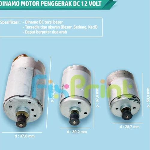 Jual DINAMO MOTOR DC 12 - 24 VOLT 12V TORSI BESAR GENERATOR MINI DRILL ...