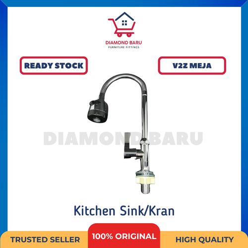 Jual Kran Tanam Sink Flexible V2Z Meja / Tembok Kran BCP Angsa Felxible ...