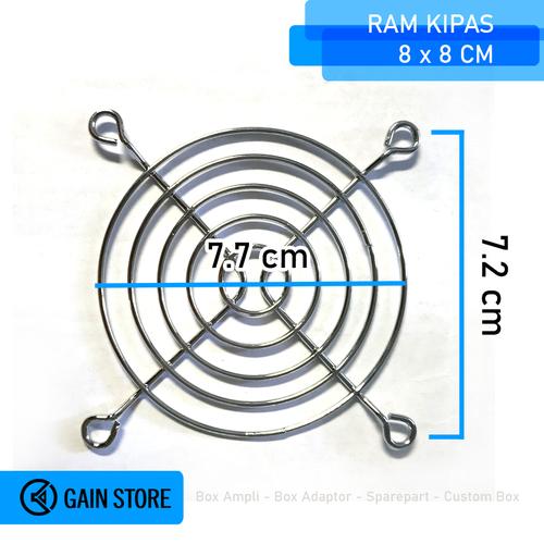 Jual TUTUP KIPAS 8X8 CM RAM KIPAS FAN 8X8 CM GRILL KIPAS COVER - Kota ...