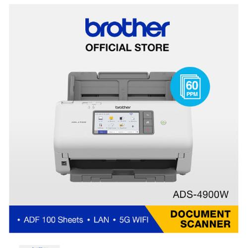Promo BROTHER Scanner ADS4900W ADS 4900W 4900 W Desktop Document ...