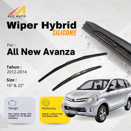 Jual Wiper Frameless Mobil Toyota All New Avanza Karet Kaca Silicon ...