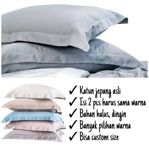 Jual (1 pcs) Sarung Bantal Guling KING KOIL "KATUN JEPANG" - 2 sarung ...