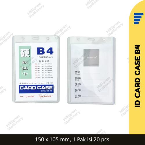 Jual ID Card Case B4/ Name Tag Holder/ Tempat Gantungan Nama Panitia ...