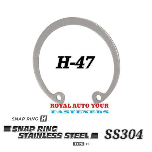Jual SS304 SNAP RING STAINLESS H47 INTERNAL CIRCLIP - SNAPRING TYPE H ...