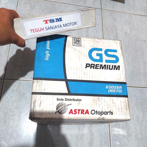 Jual Aki Accu Basah 65D26R NS70 12V 65Ah Asli Original GS Premium Astra ...