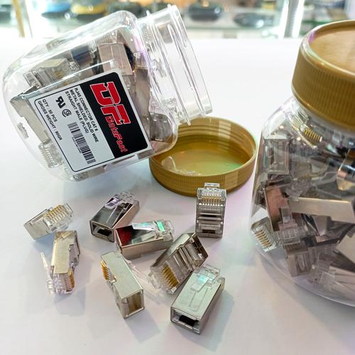 Jual Data Fast RJ45 Connector Cat 6 Metal SHIELDED SOLIS WIRE STRAIGHT ...